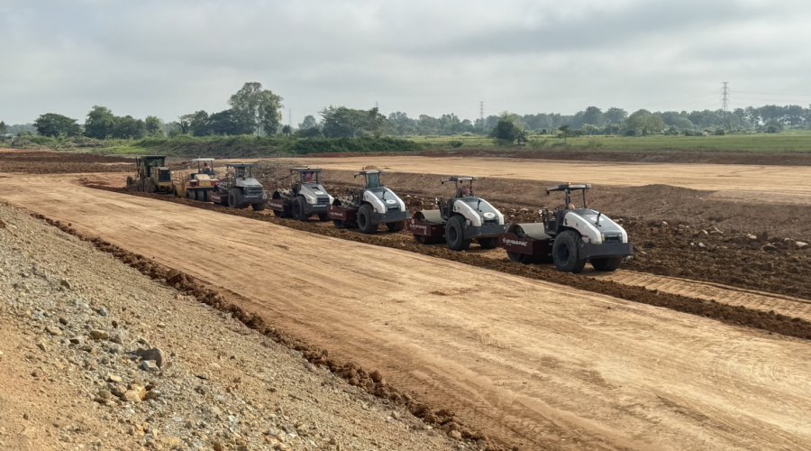 The construction of dual-track railway in northern Thailand • Dynapac ...